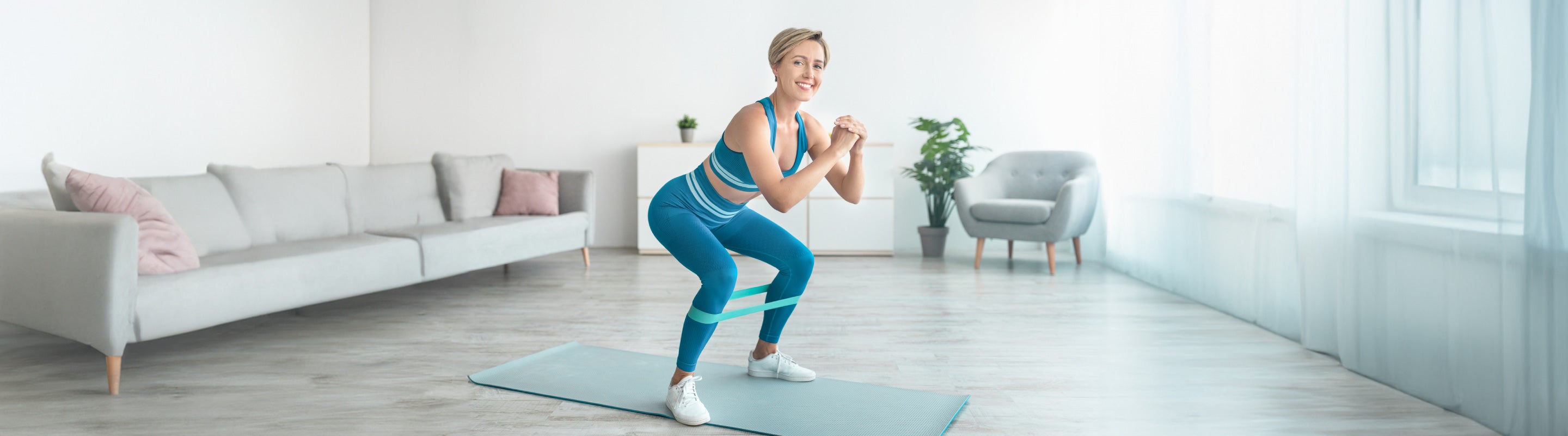 Banded Side Shuffle: At-Home Strength Training