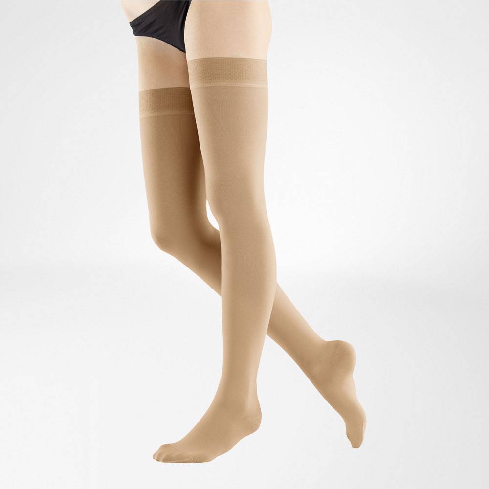 Compression Stockings: VenoTrain Micro Thigh High Compression Stockings ...